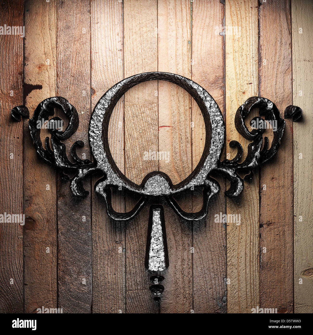 vintage iron frame Stock Photo - Alamy
