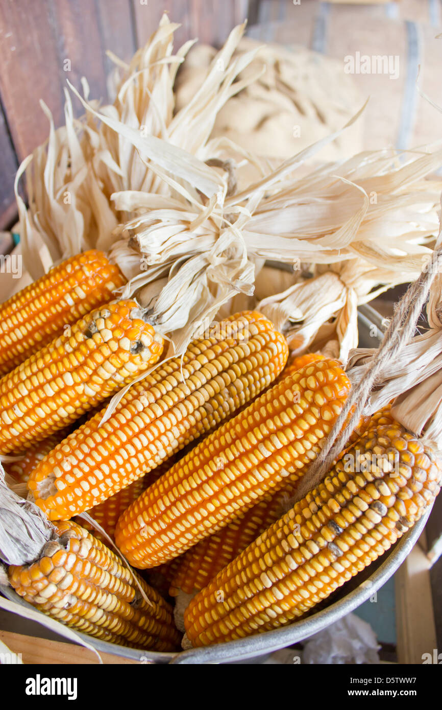 Heap of Plastic Corns Stock Photo - Alamy
