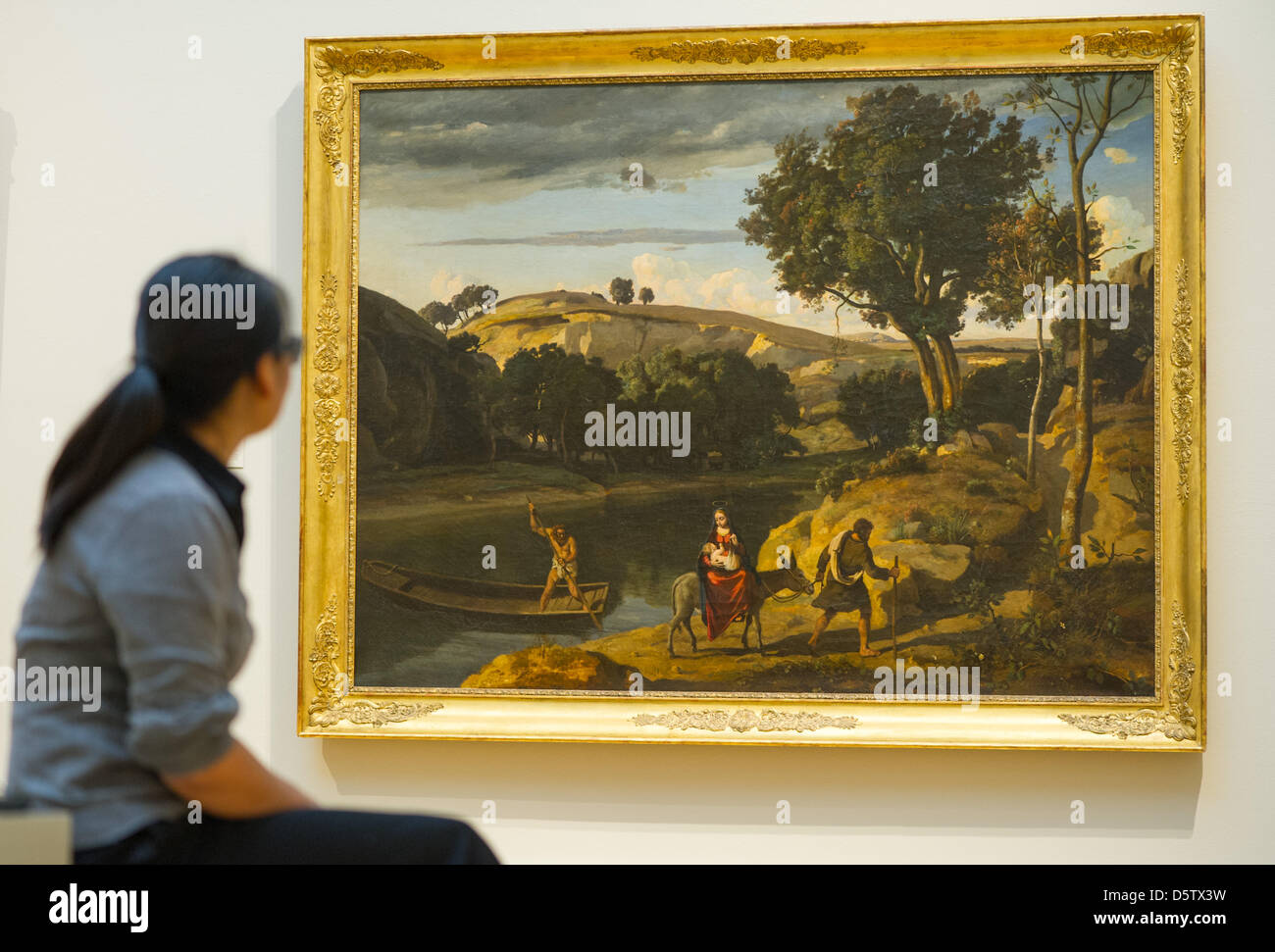 Camille corot landscape with figure hi-res stock photography and images ...