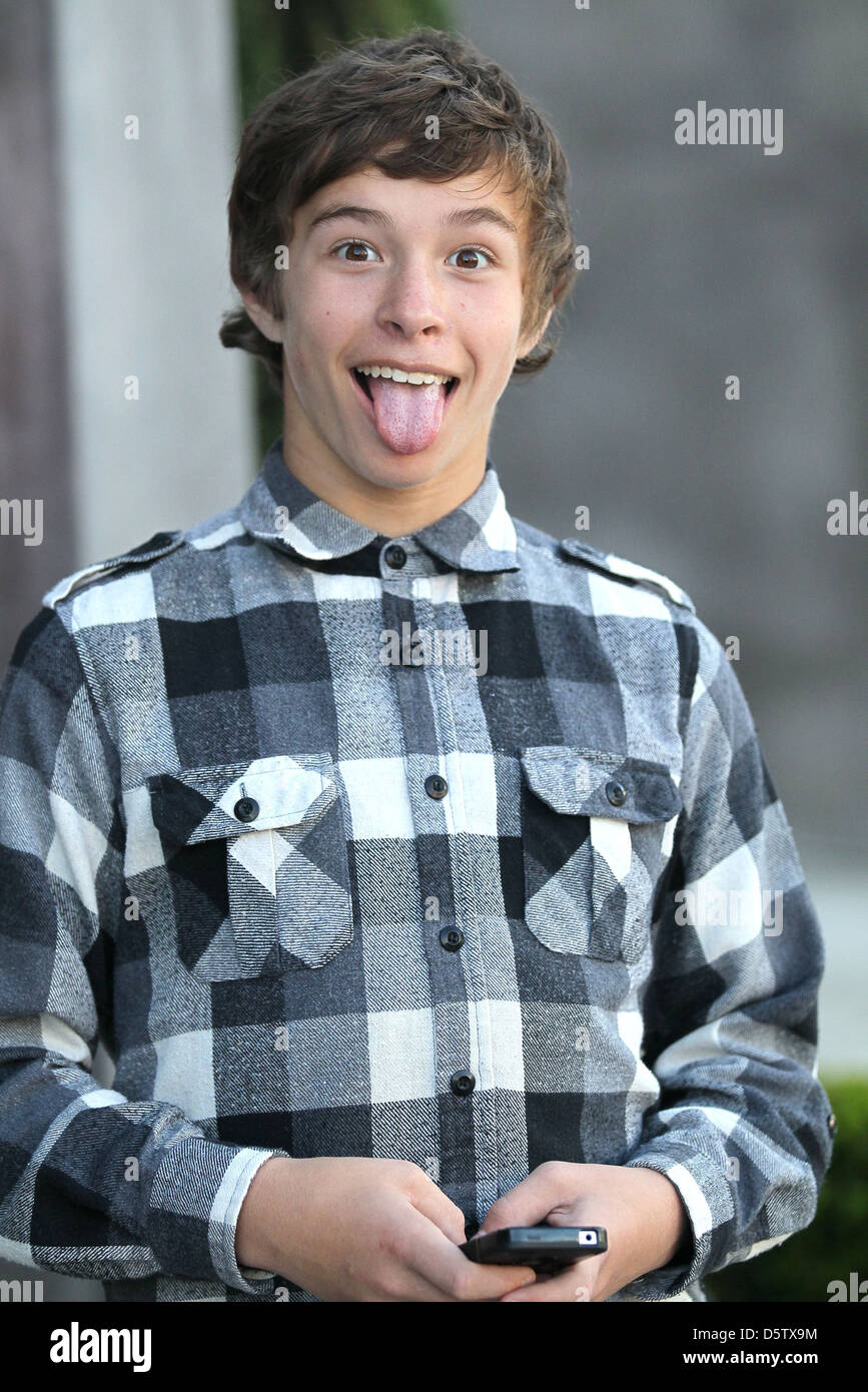 Cisco Adler's younger brother Jake Adler out and about on Robertson ...