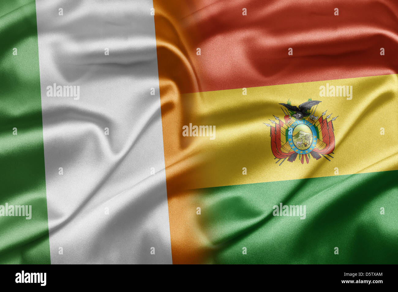 Flying bolivian flag hi-res stock photography and images - Alamy
