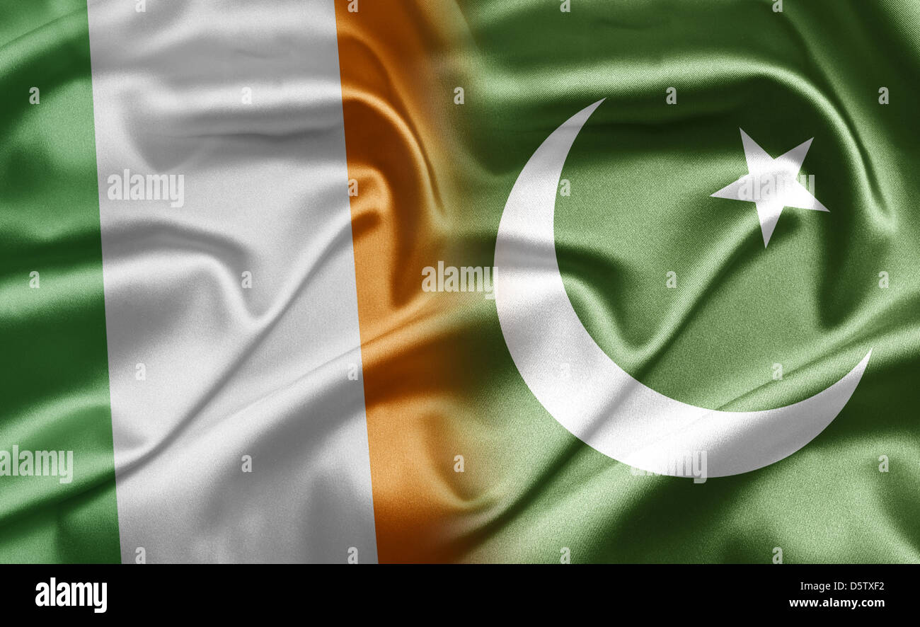 Ireland pakistan flag hi-res stock photography and images - Alamy