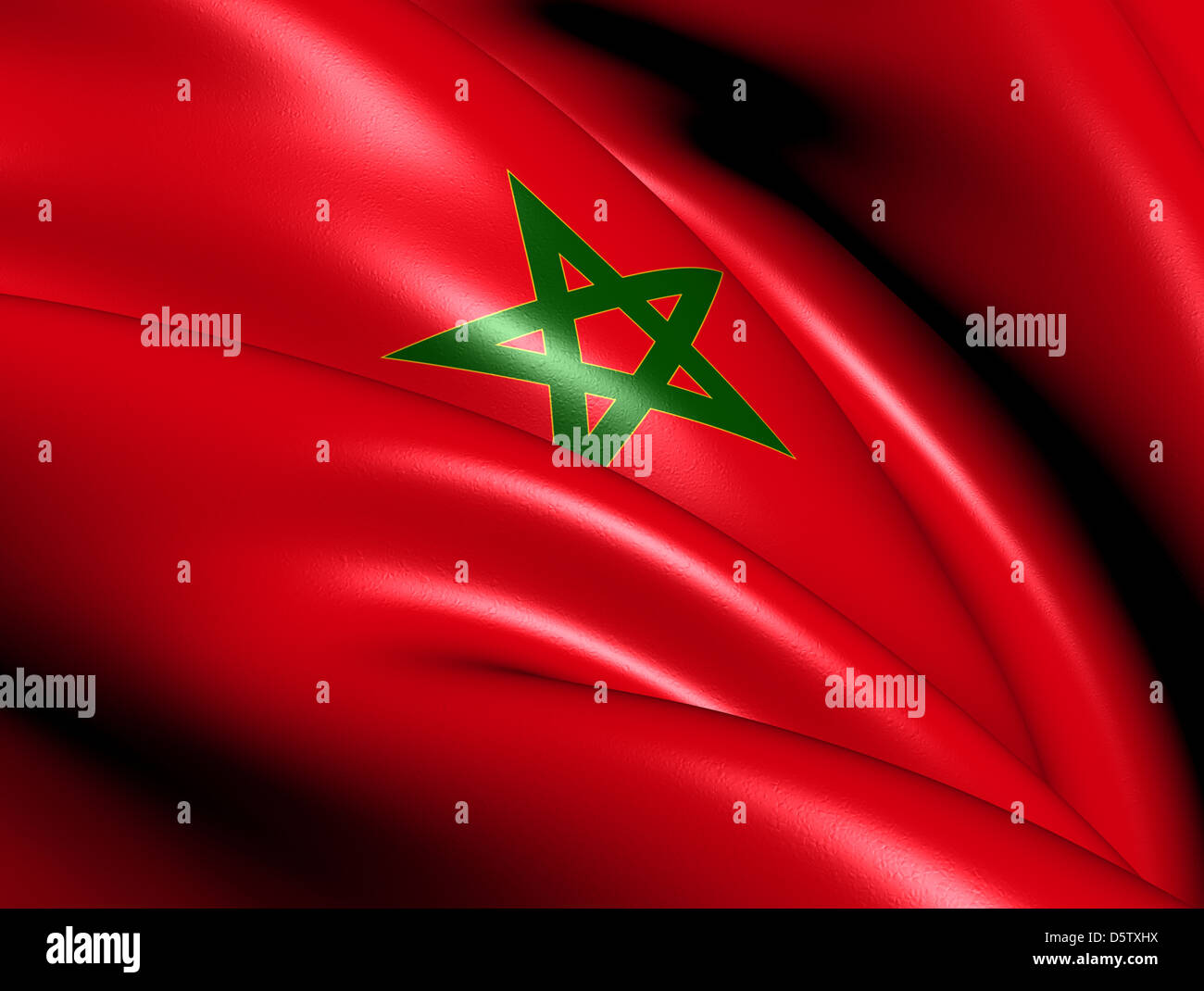 Morocco fluttering flag hi-res stock photography and images - Alamy
