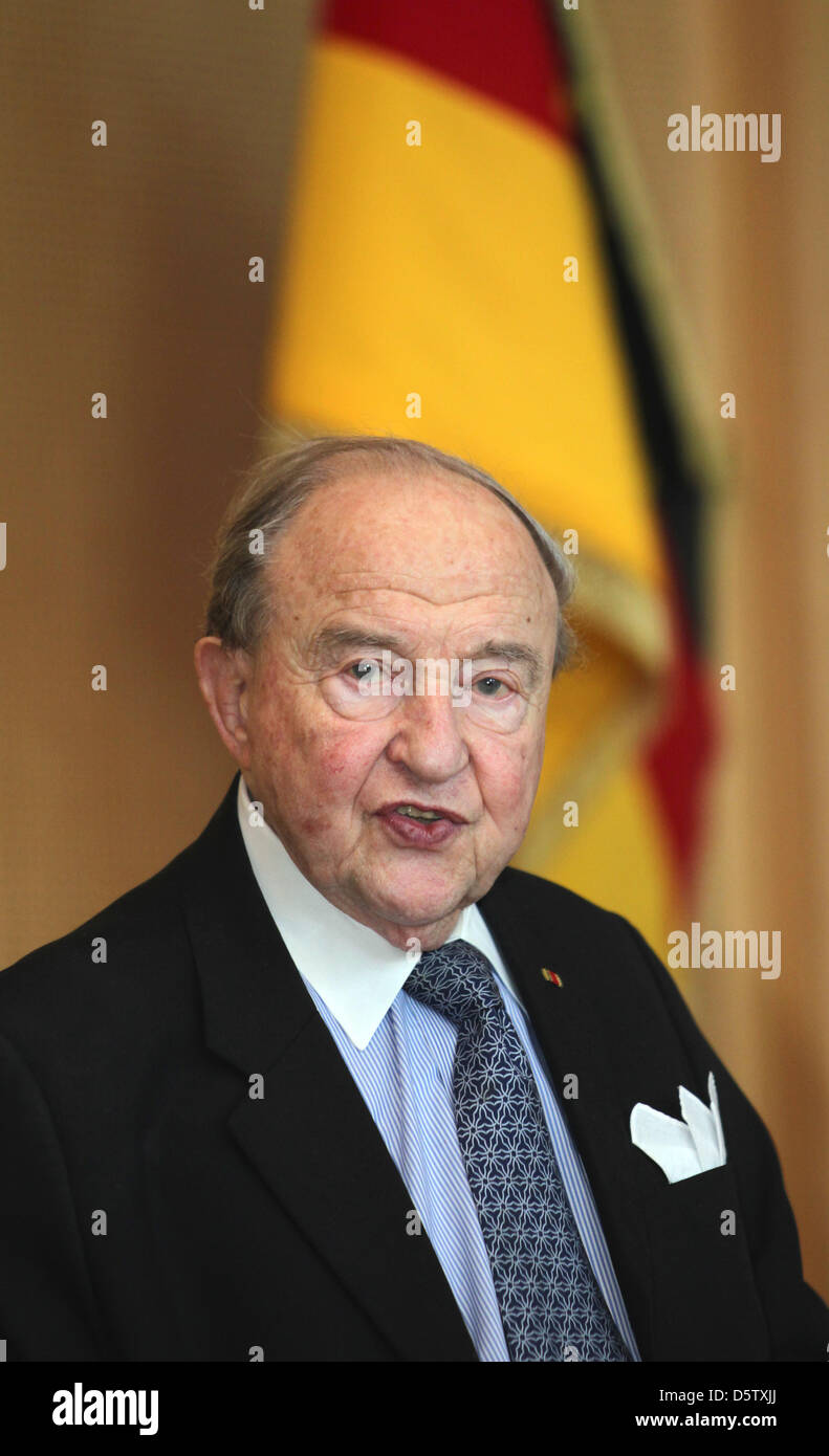US-Israeli master pianist Menahem Pressler speaks at Bundeshaus where ...