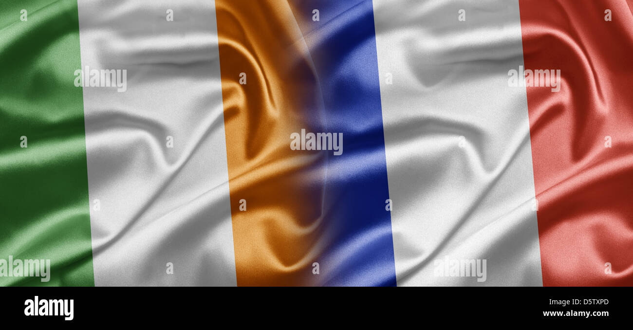 Ireland france flag hi-res stock photography and images - Alamy