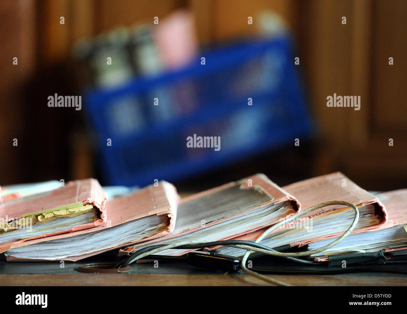 Police files on desk hi-res stock photography and images - Alamy