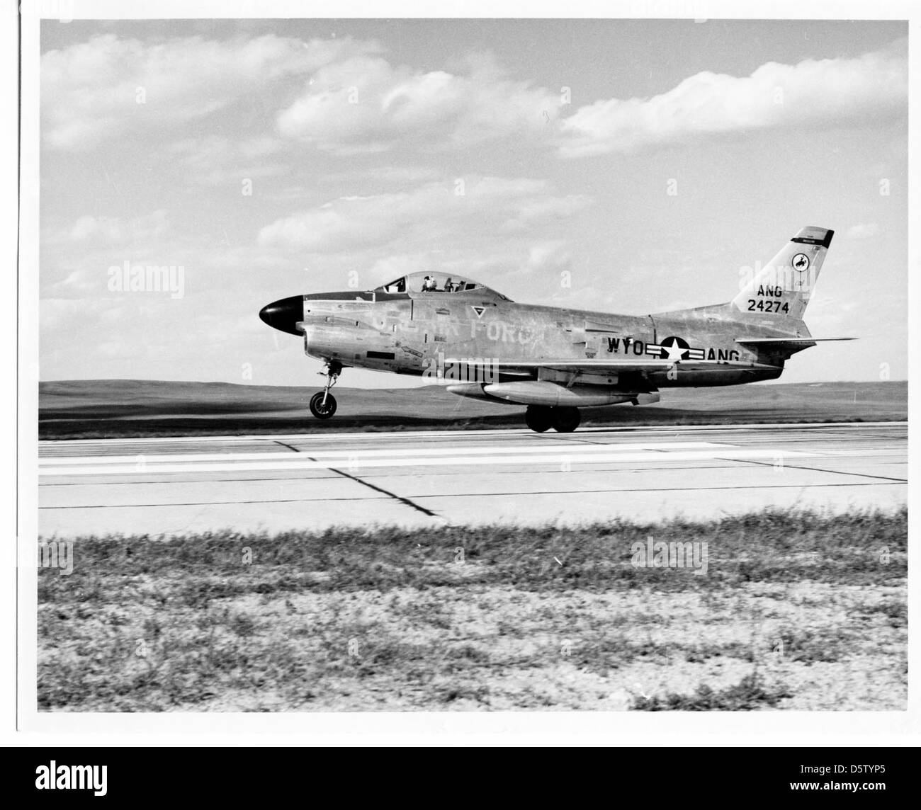 The North American F-86L Sabre Dog, a U.S. Air Force interceptor, was ...