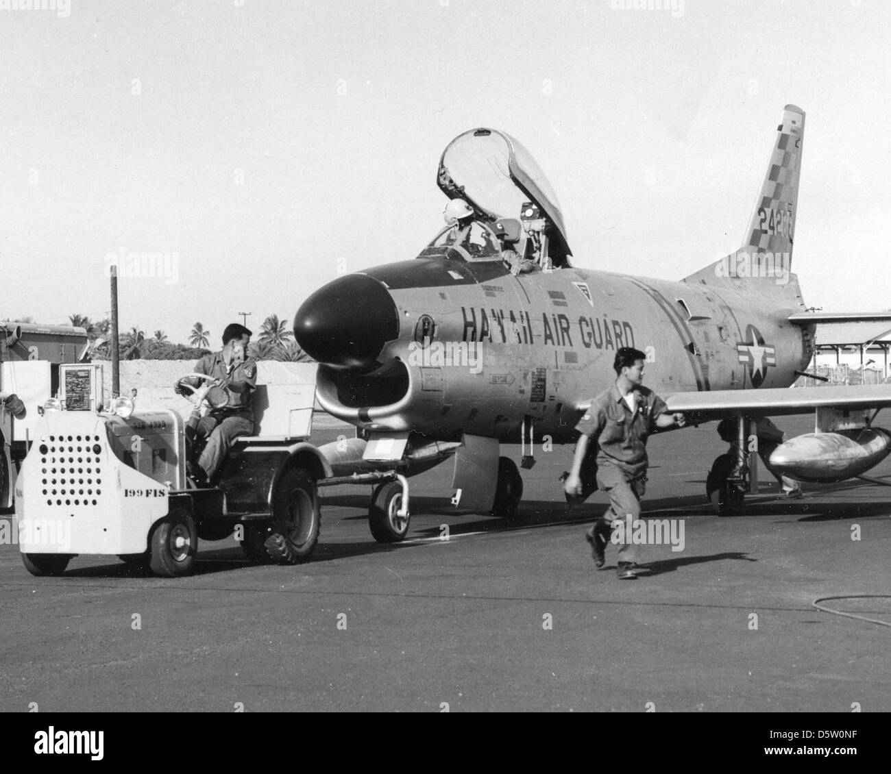 The North American F-86D-50-NA 'Sabre Dog' of the 199th Fighter ...