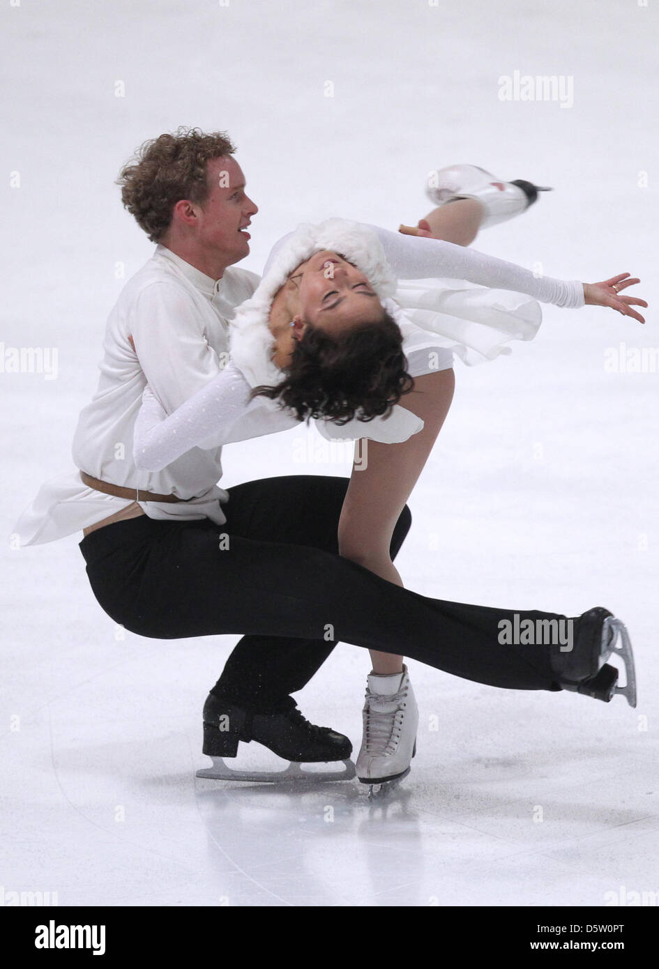 American figure skaters Madison Chock and Evan Bates perform at the ...