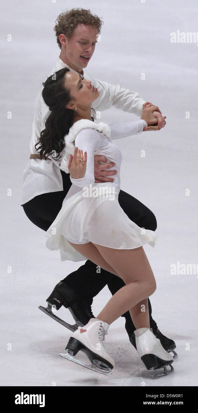 American figure skaters Madison Chock and Evan Bates perform at the ...