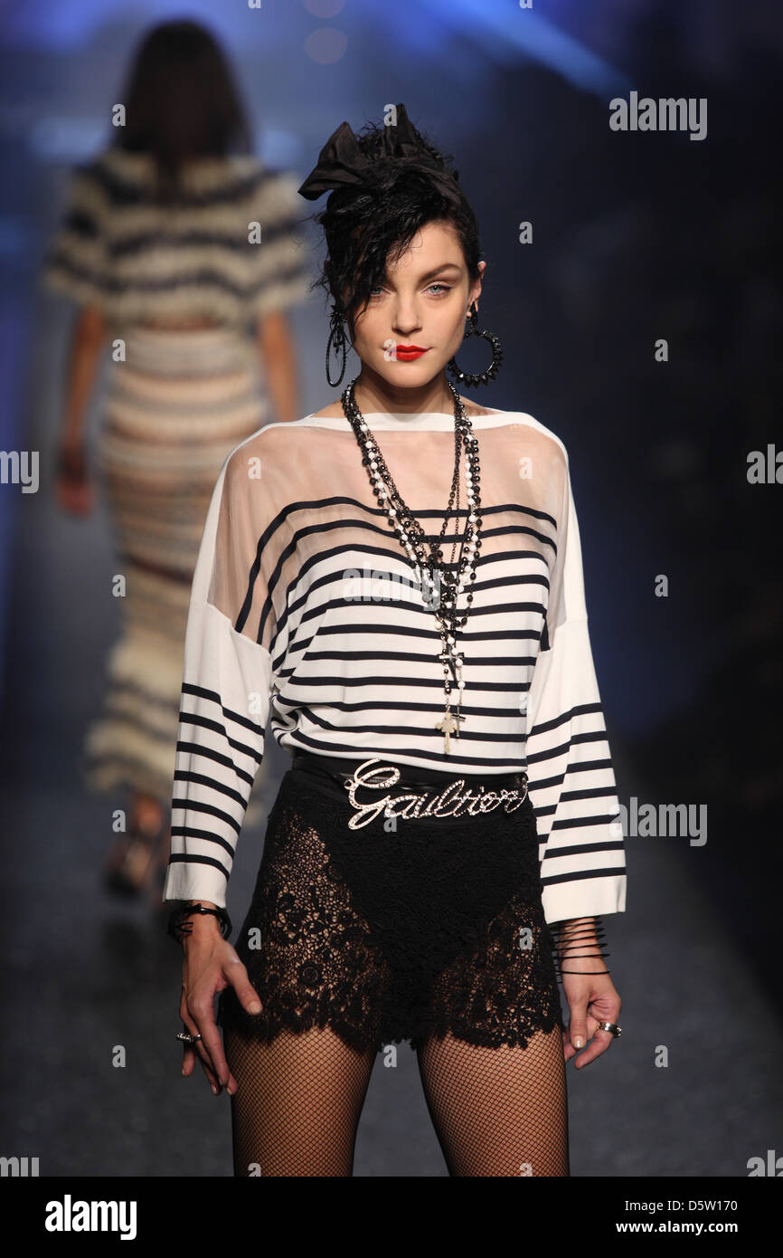 A model presenting a creation by Jean Paul Gaultier during 'Paris ...