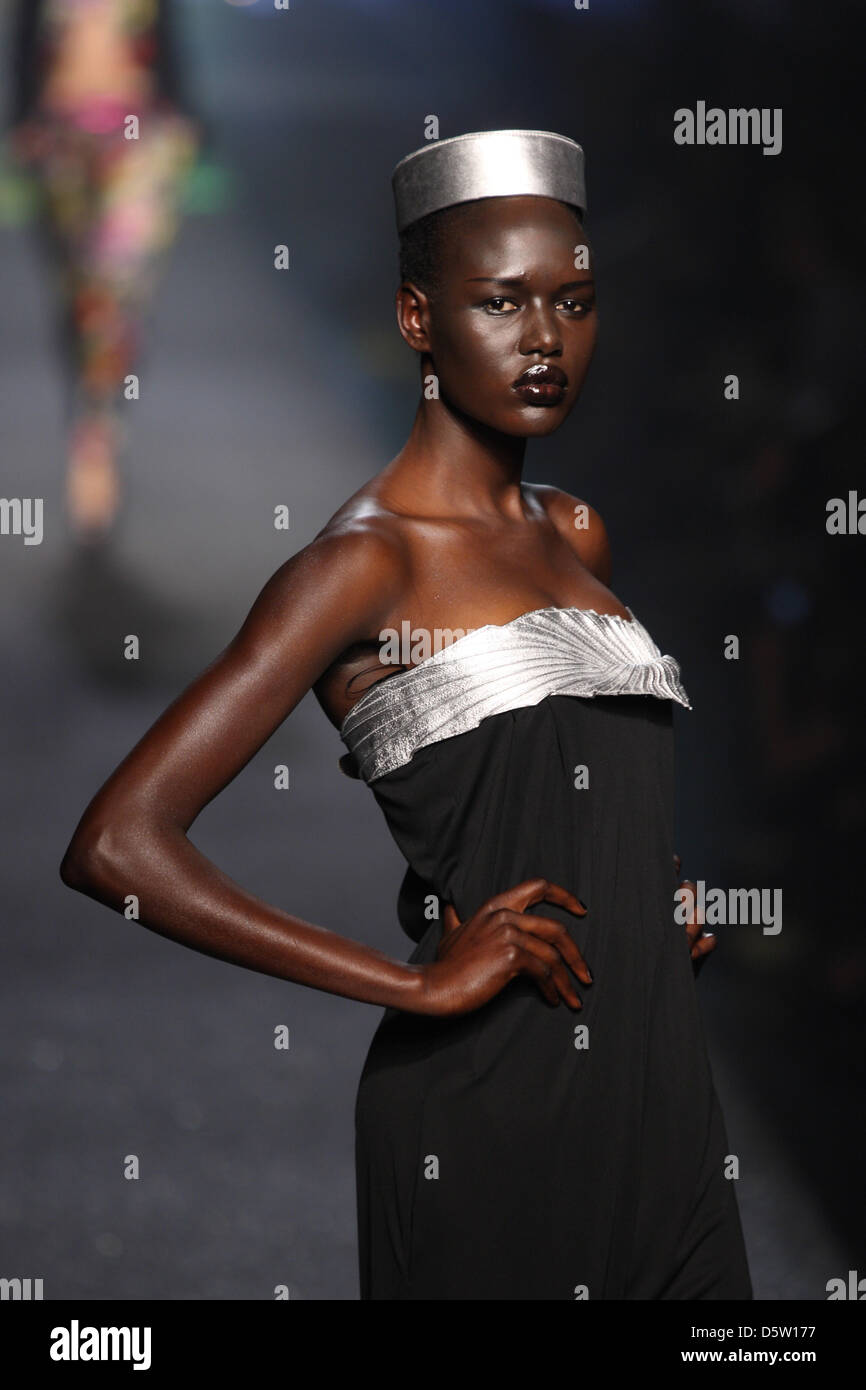 A model presenting a creation by Jean Paul Gaultier during 'Paris ...