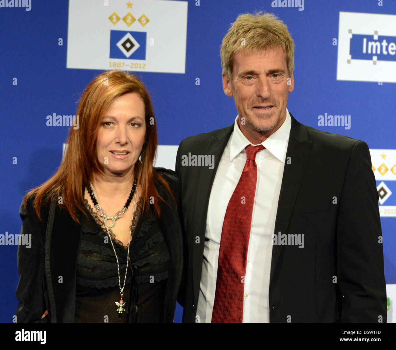 Former soccer professional Uli Stein arrives with his wife Conny for ...