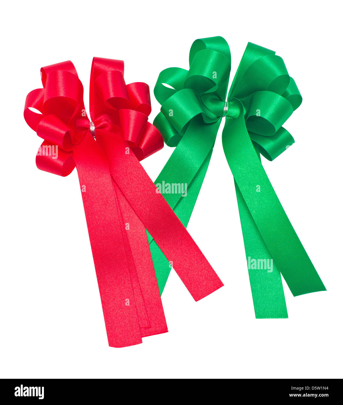 Red and green ribbons hi-res stock photography and images - Alamy