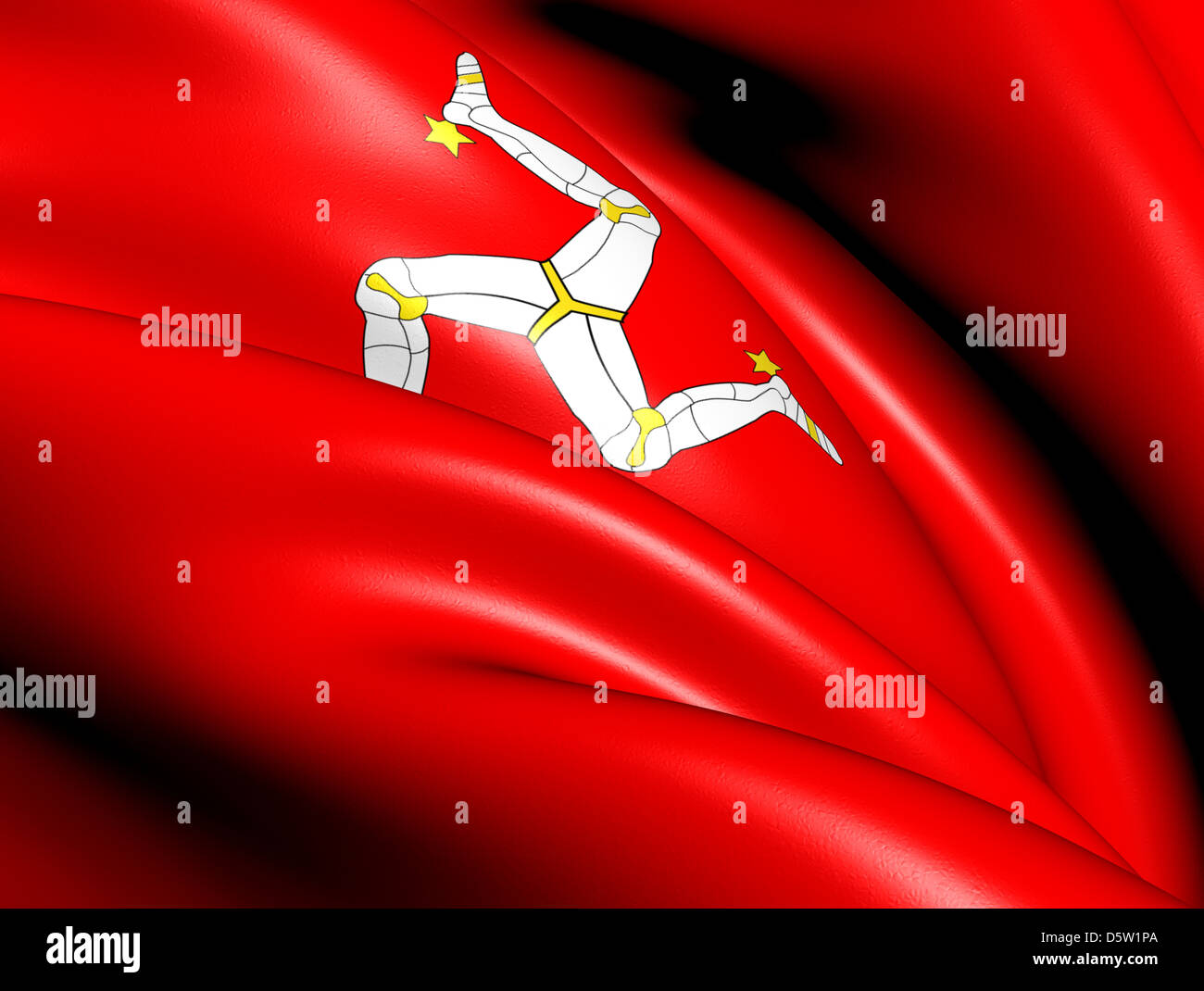 Isle of Man Flag. Close Up Stock Photo - Alamy