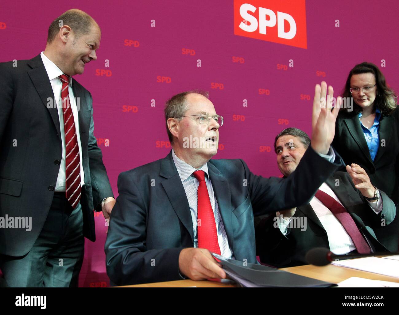 Spd chancellor candidate olaf scholz hi-res stock photography and ...