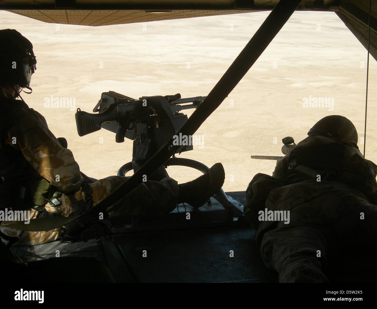 sniper training shoot form a helicopter in Iraq Stock Photo - Alamy