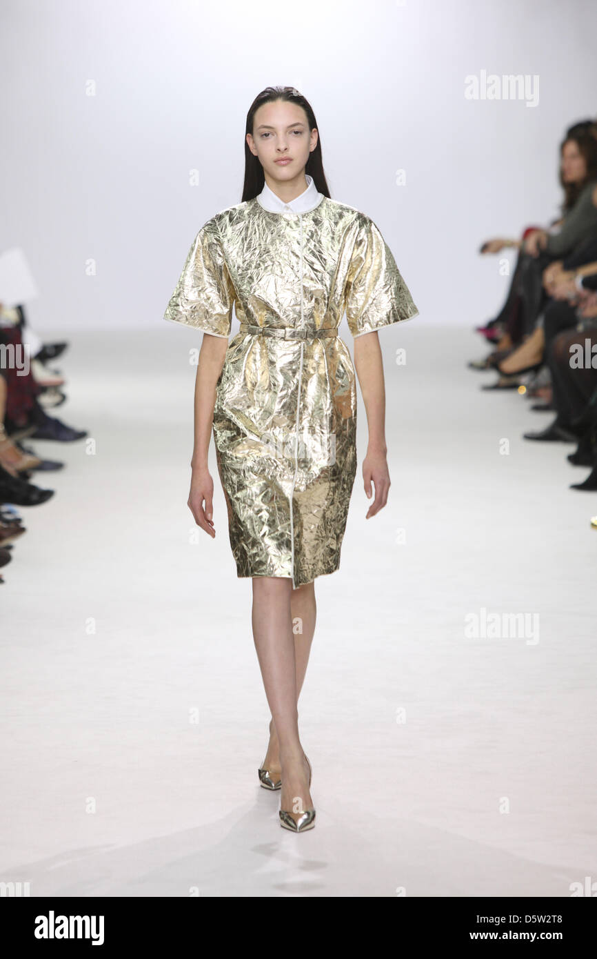 A model presents a creation by Italian designer Giambattista Valli as ...