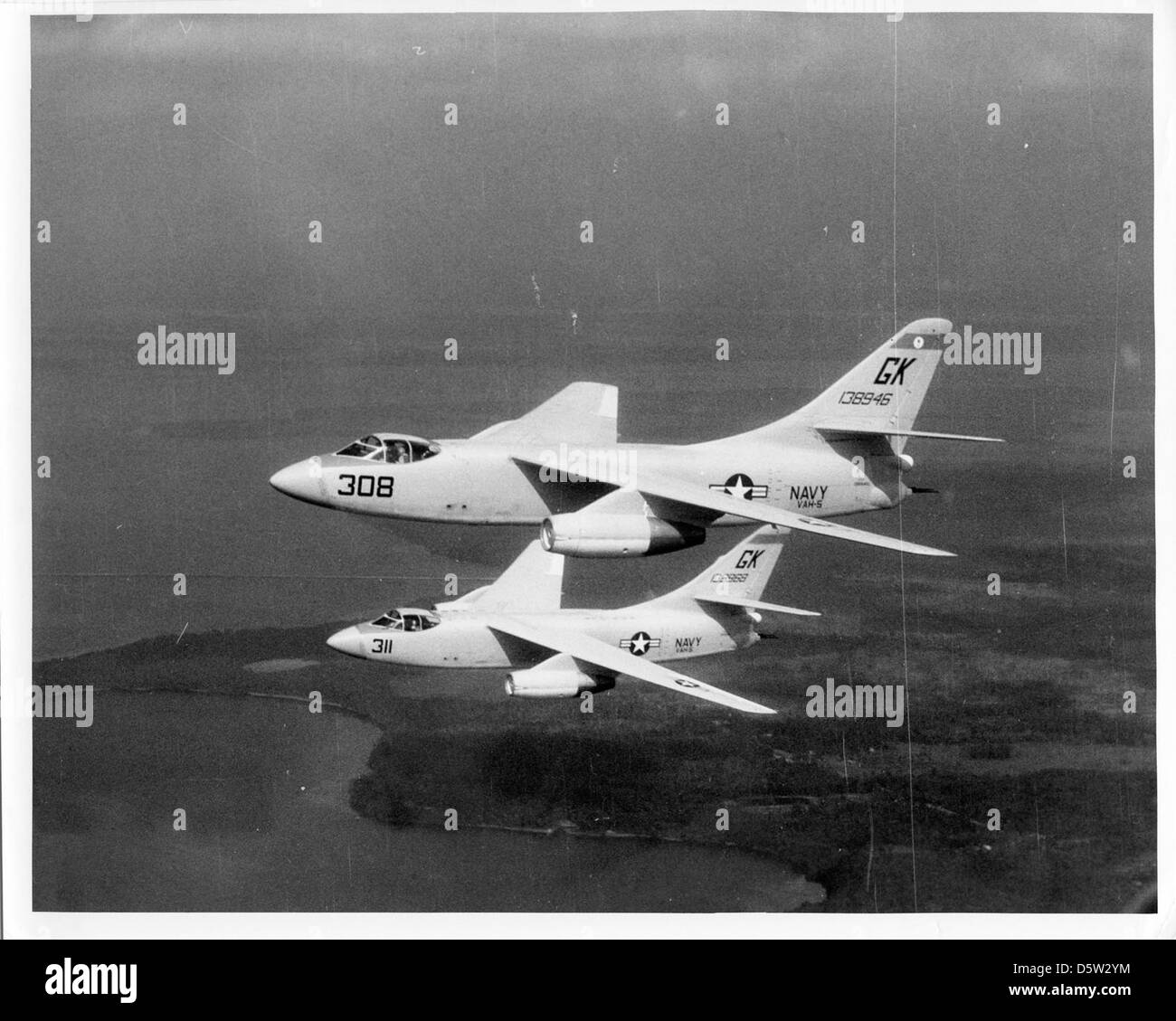 Douglas A3D-2 "Skywarriors" of VAH-5 Squadron Stock Photo - Alamy
