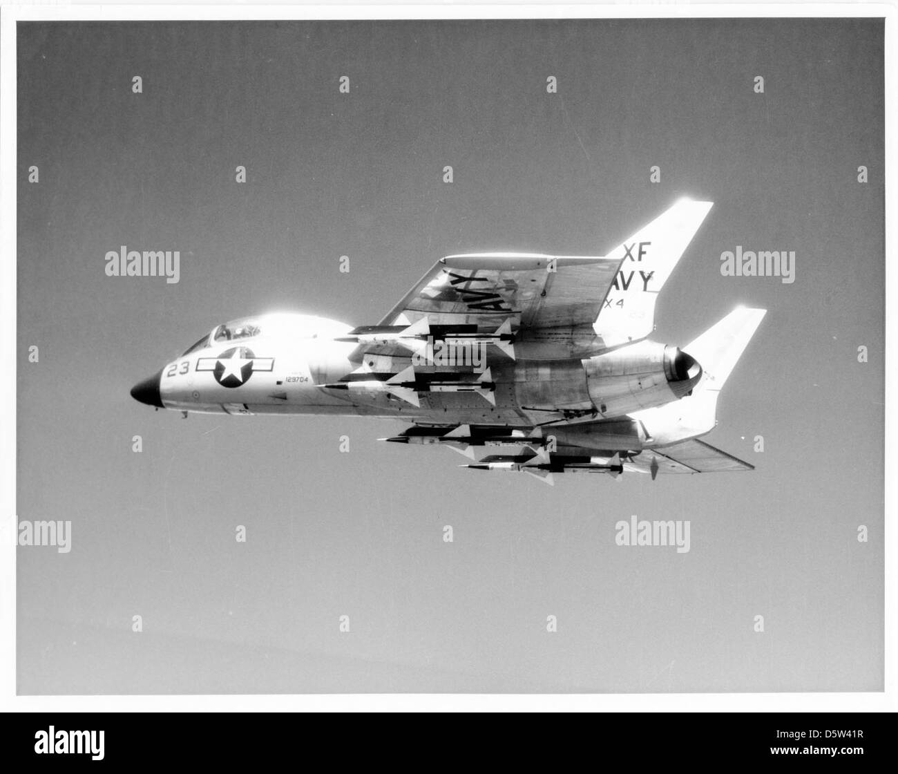 Vought F7U-3M "Cutlass" with "Sparrow I" missiles of Test & Evaluation ...
