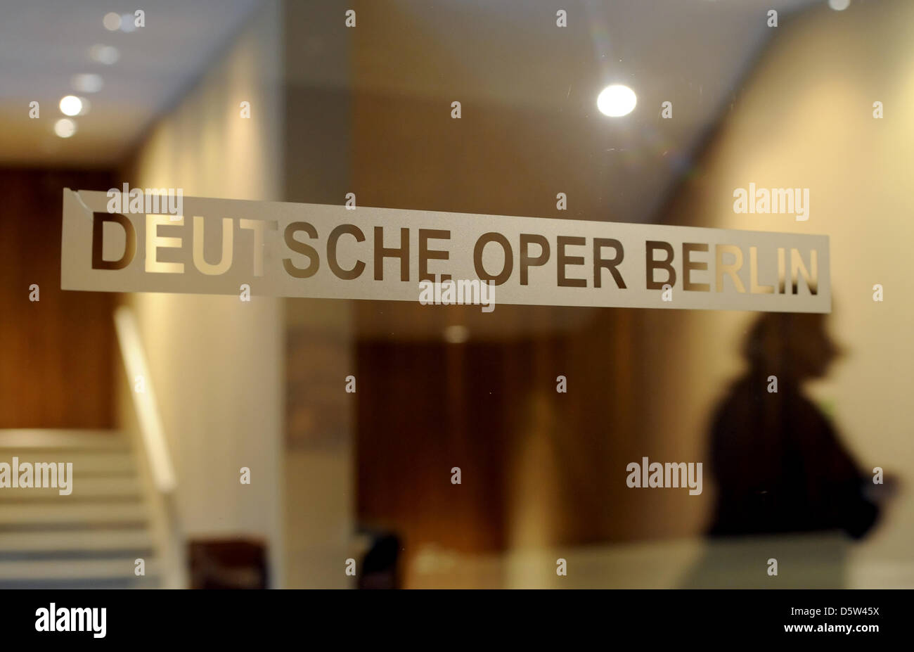 The logo of Deutsche Oper Berlin (German Opera House) in Berlin ...