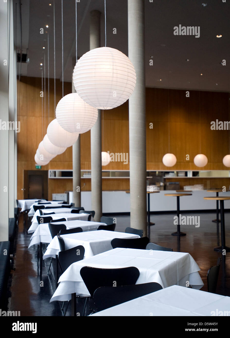 View of the foyer of Deutsche Oper Berlin (German Opera House) in ...