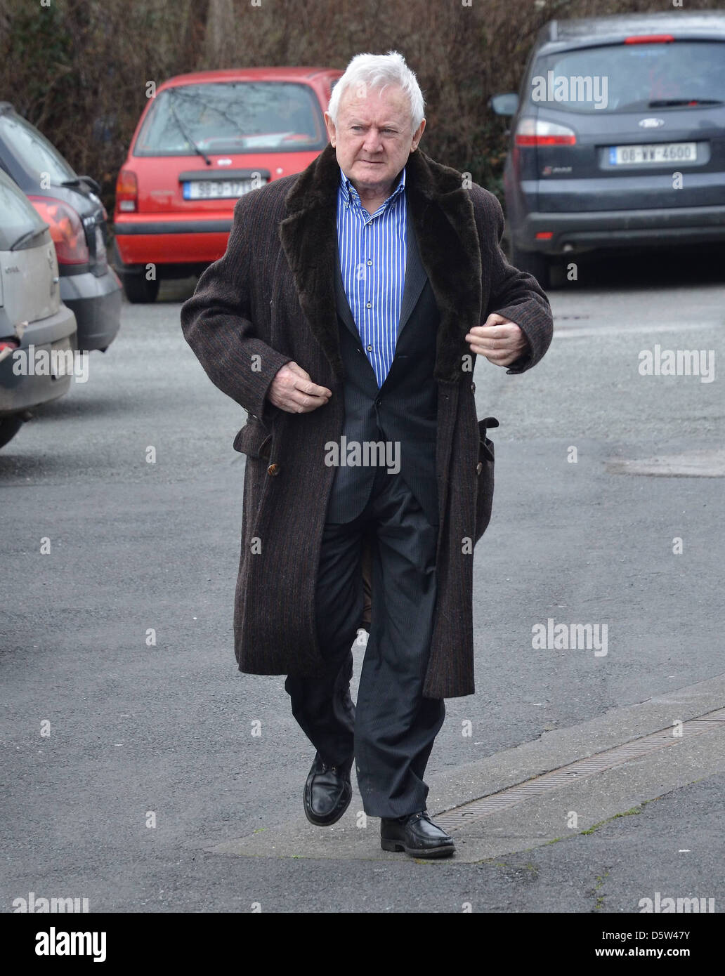 Niall Toibin outside The Church of Miraculous Medal for the Funeral ...