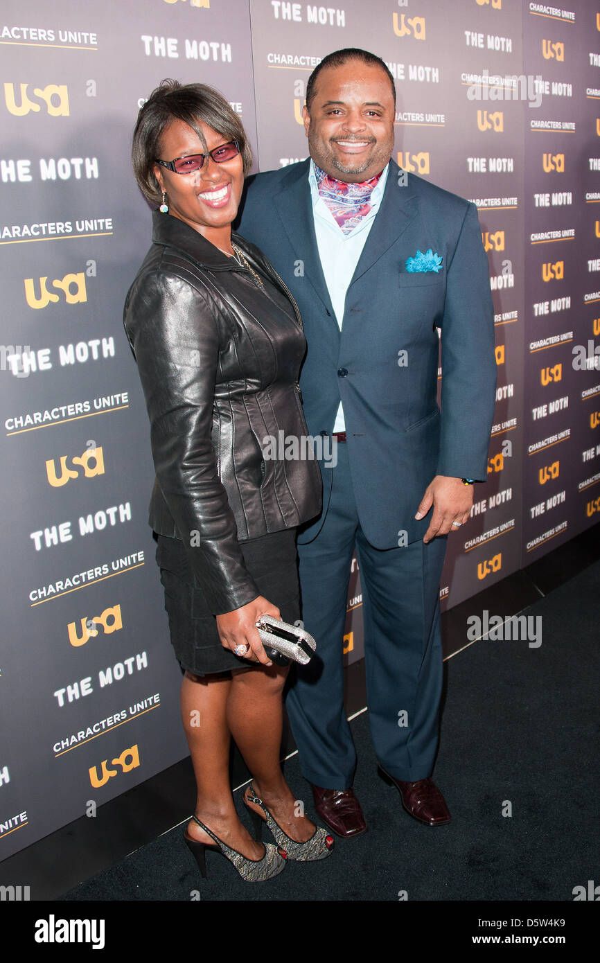 Roland Martin (R) attend the USA Network's and The Moth's Storytelling ...
