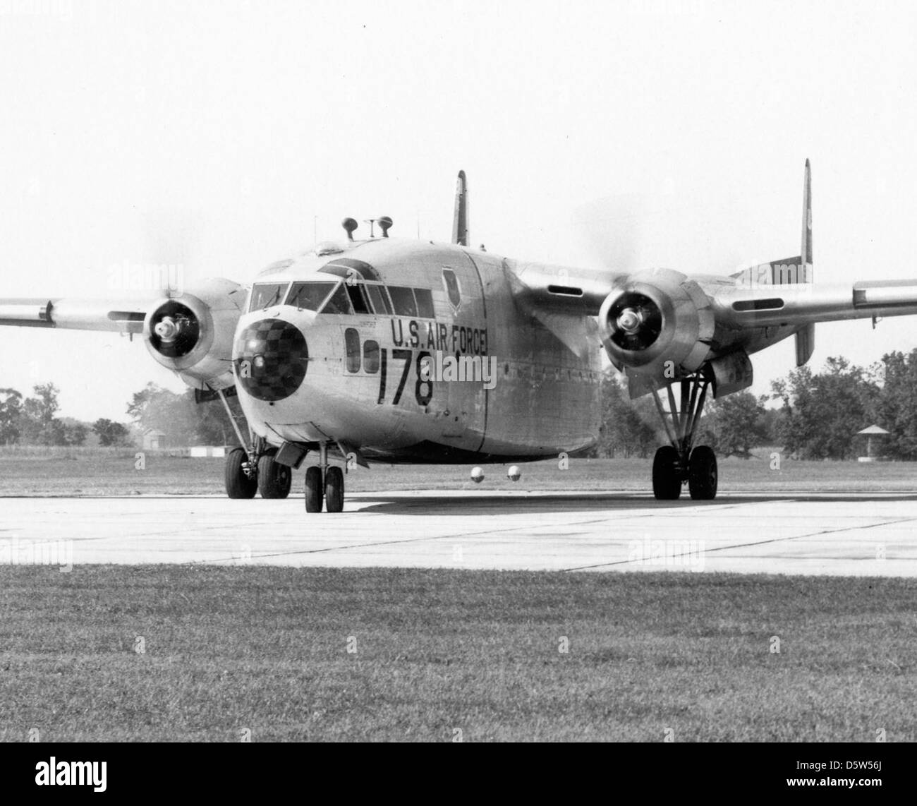 The Fairchild C-119C 'Flying Boxcar' was a twin-engine cargo aircraft ...