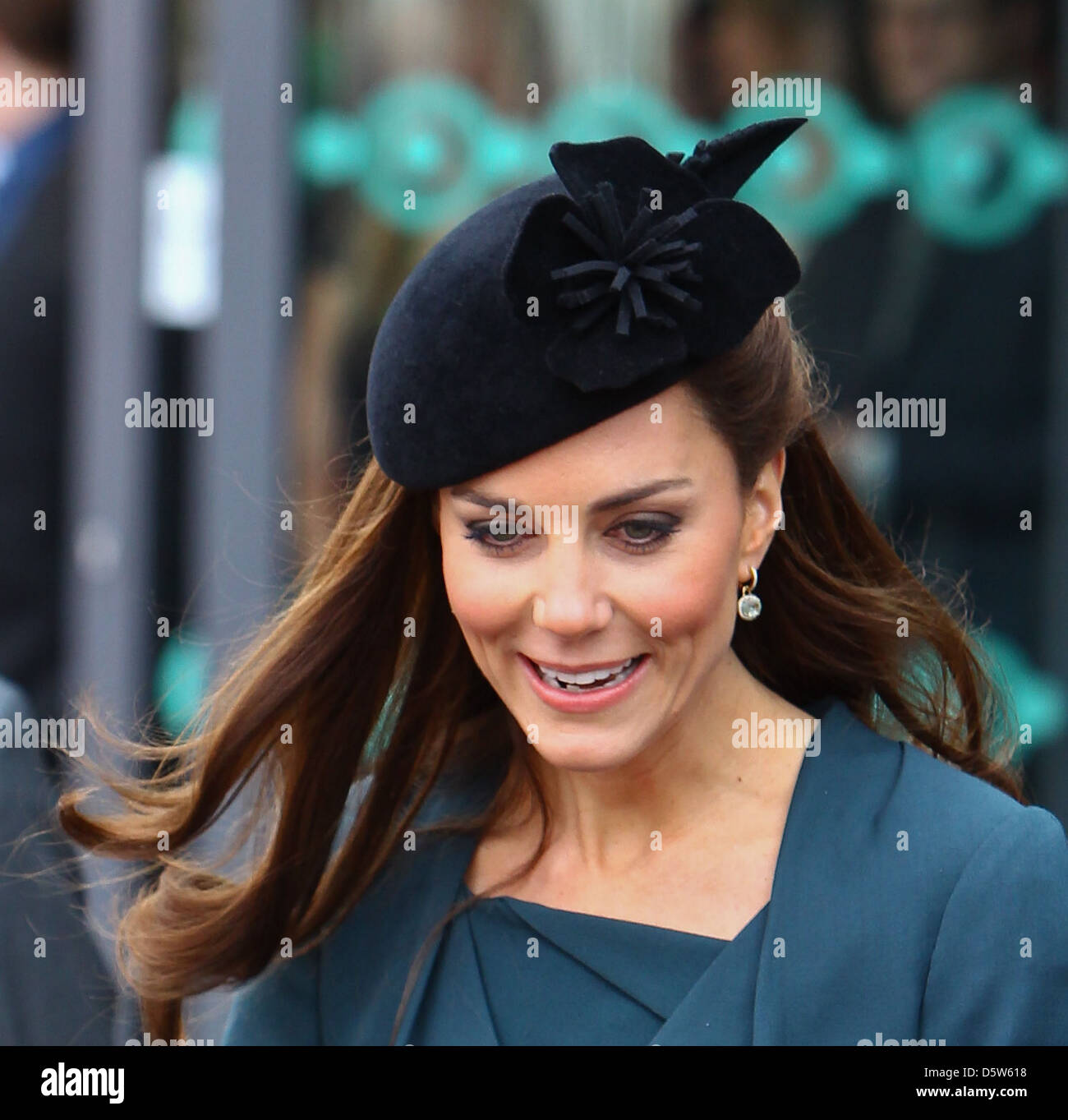 Catherine, Duchess of Cambridge, aka Kate Middleton greets members of ...