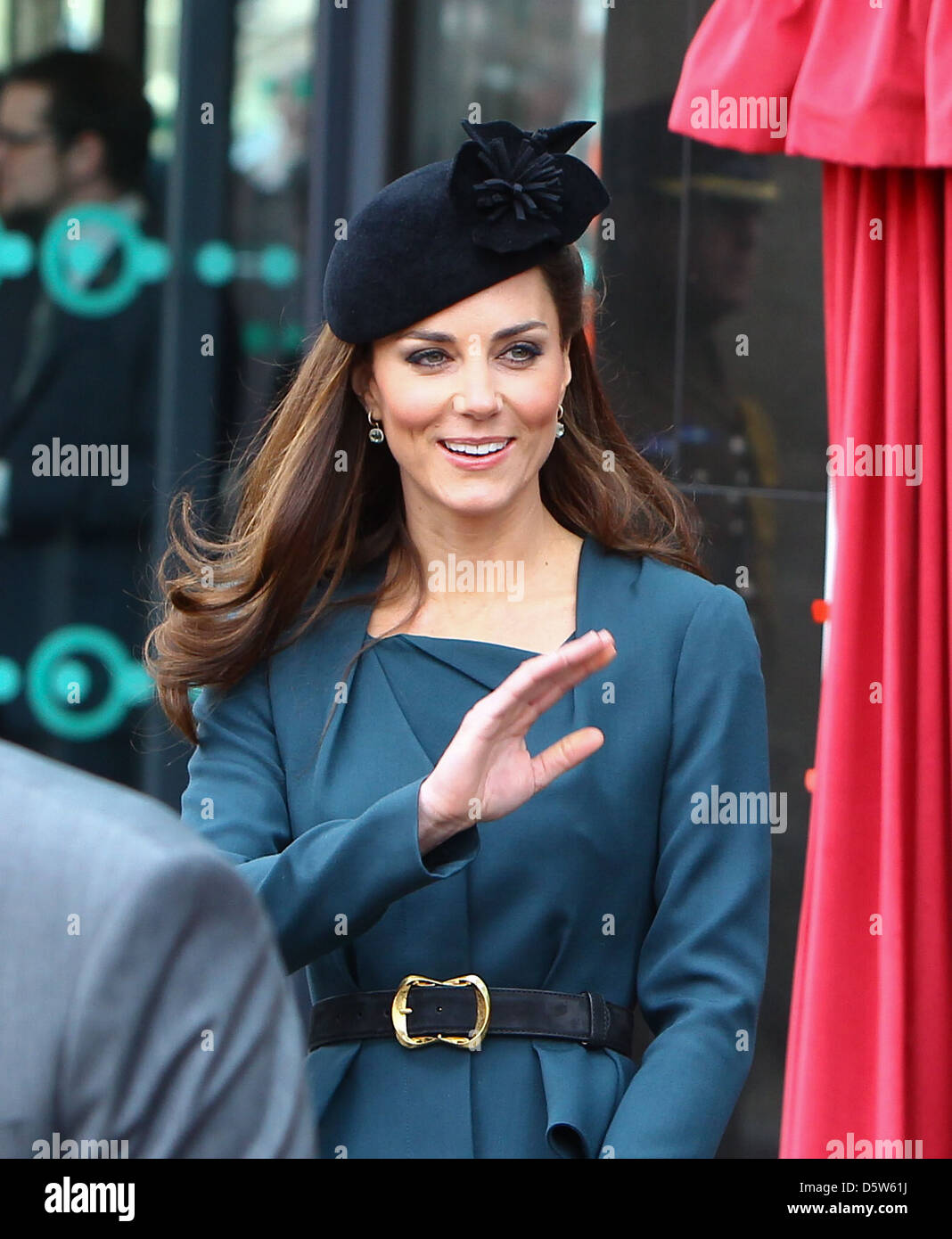 Catherine, Duchess of Cambridge, aka Kate Middleton greets members of ...