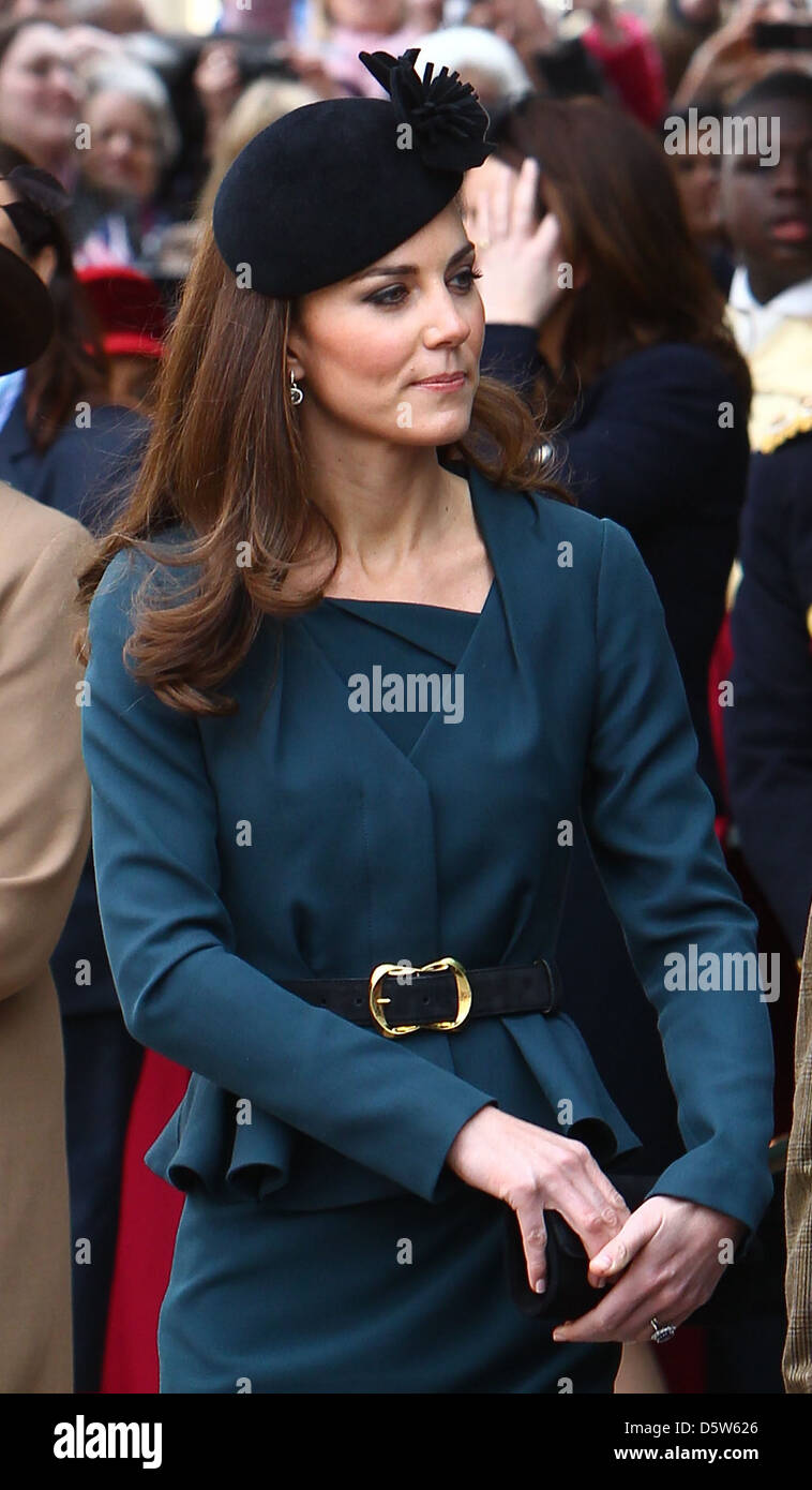 Catherine, Duchess of Cambridge, aka Kate Middleton greets members of ...