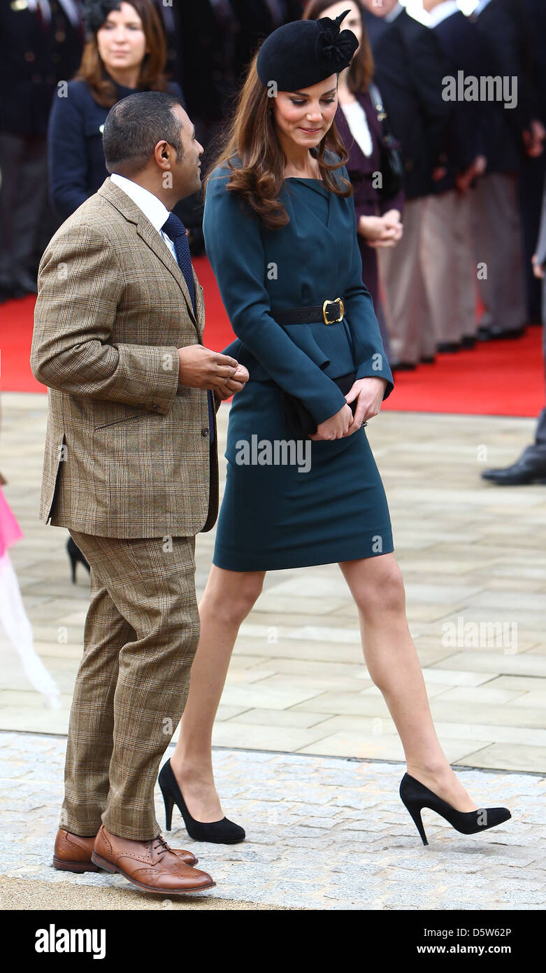 Catherine, Duchess of Cambridge, aka Kate Middleton greets members of ...