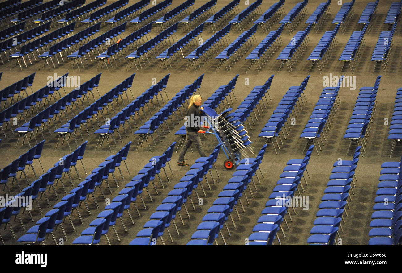 The chairs for the opening exhibition of the International Cooking ...