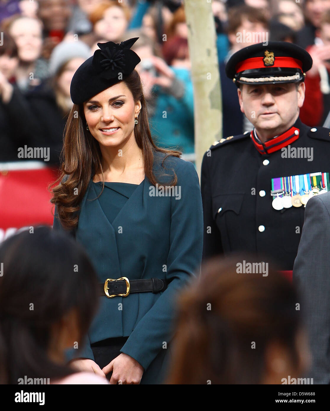 Catherine, Duchess of Cambridge, aka Kate Middleton greets members of ...