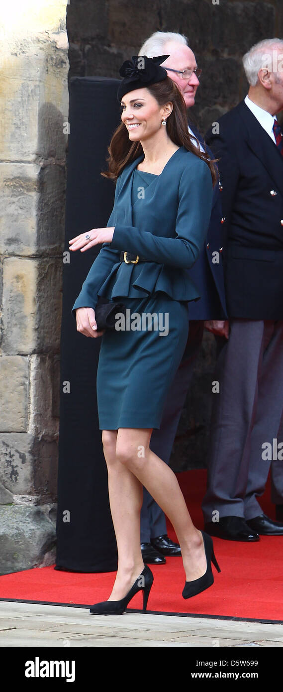 Catherine, Duchess of Cambridge, aka Kate Middleton greets members of ...