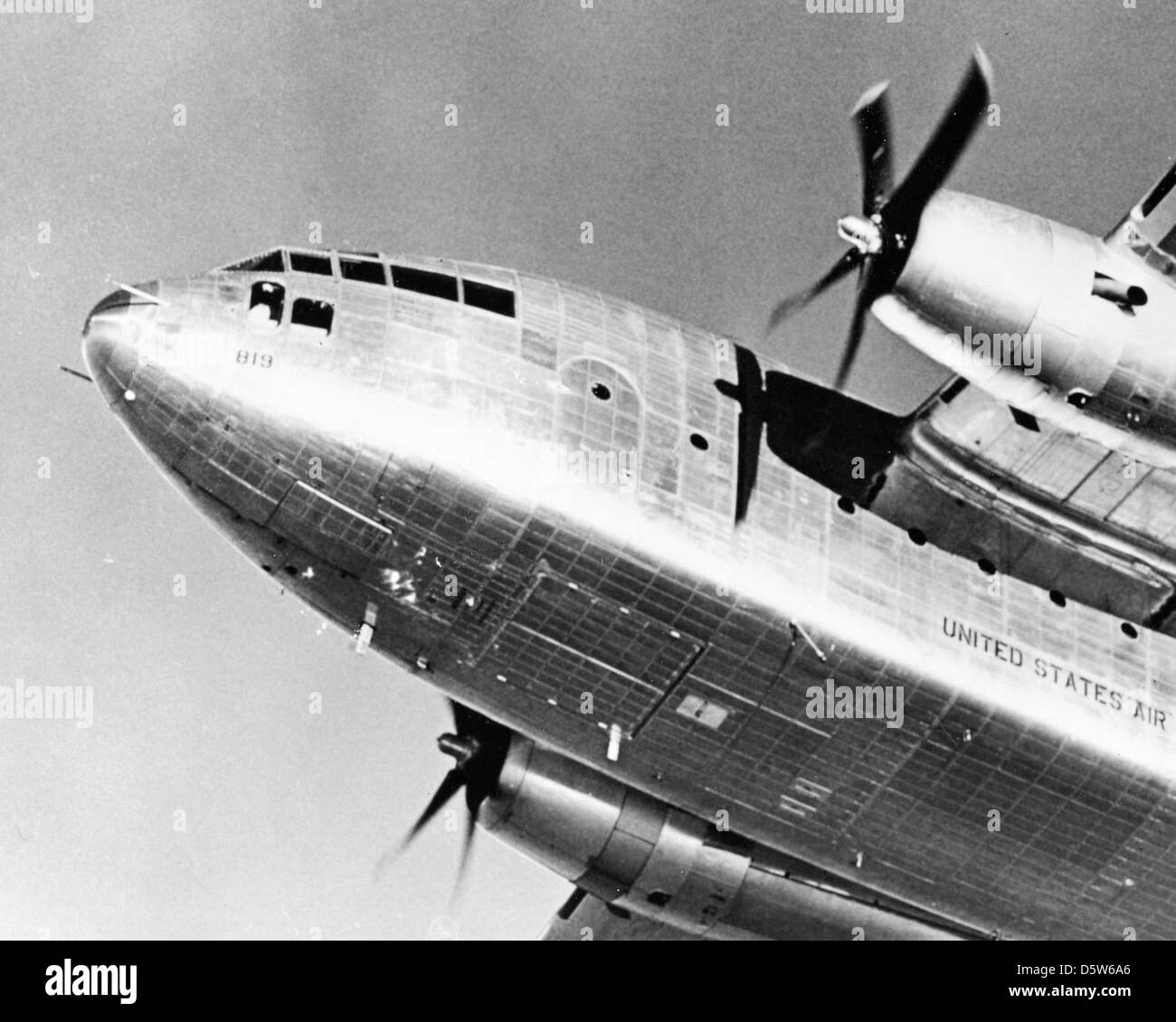 The Fairchild C-119C 'Flying Boxcar' was a twin-engine transport ...