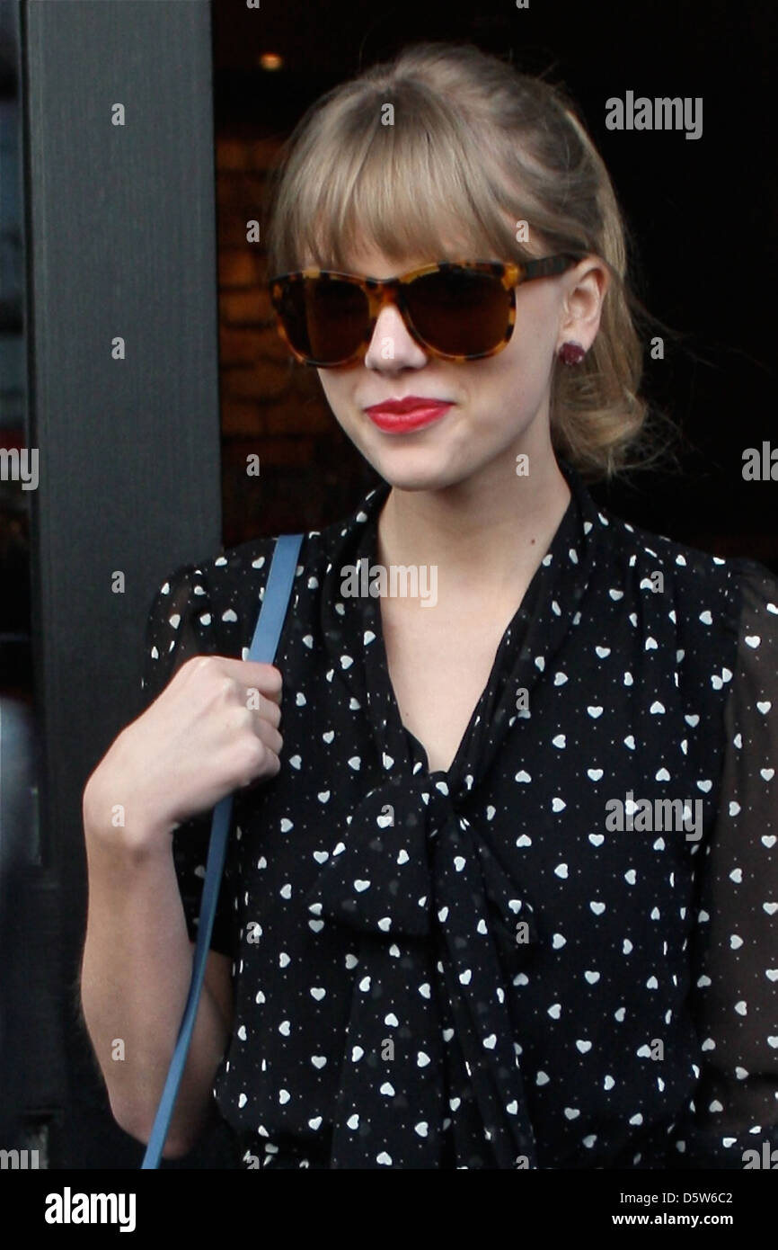 Taylor Swift leaving lunch at Toast Cafe in West Hollywood Los Angeles ...