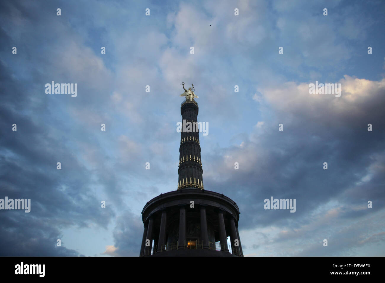 View of the Berlin Victory Column in Berlin, Germany, 18 September 2012 ...