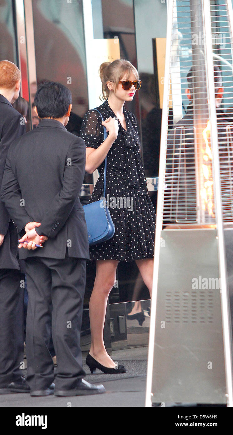 Taylor Swift leaving lunch at Toast Cafe in West Hollywood Los Angeles ...