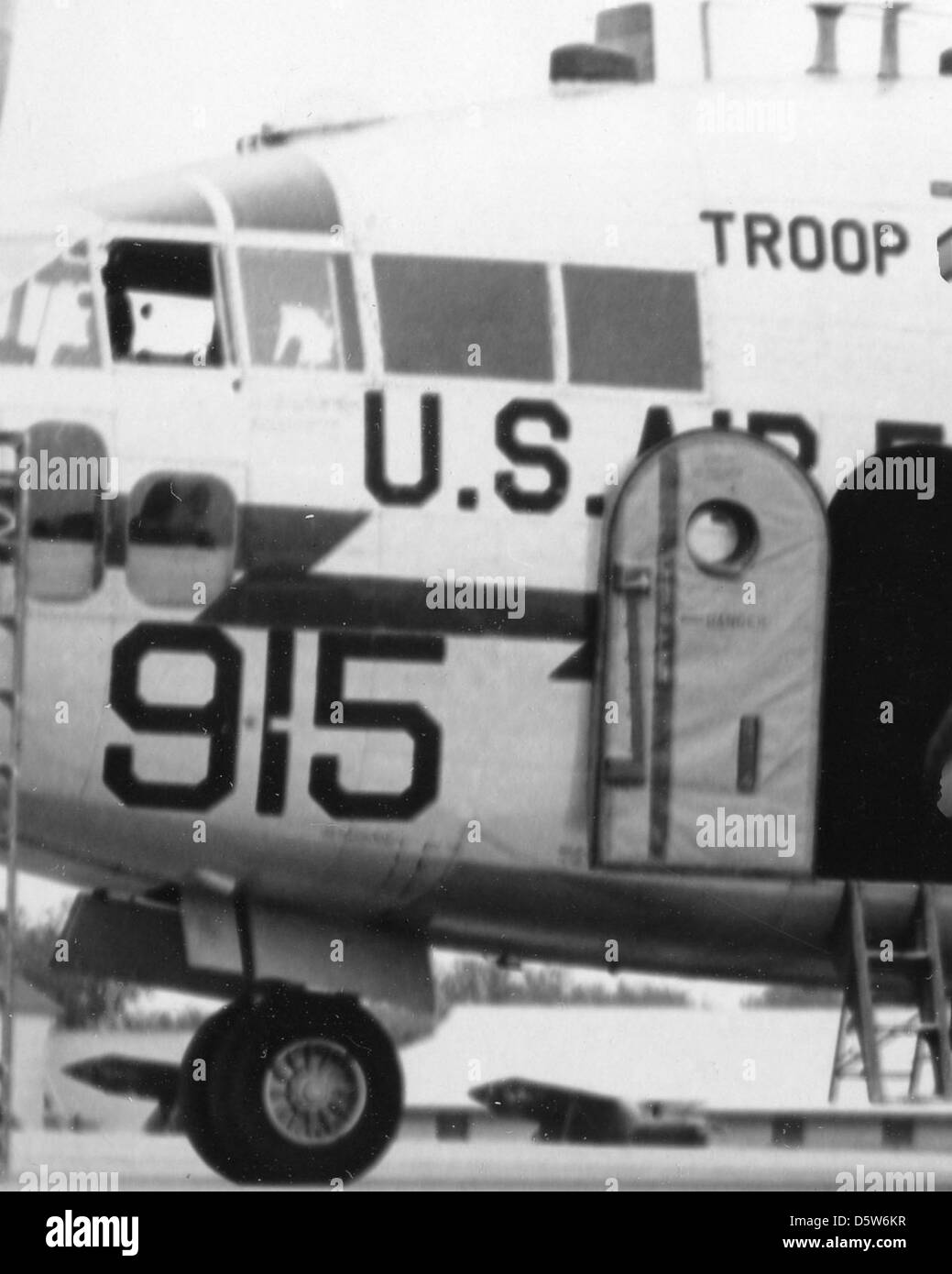 The Fairchild C-119G Flying Boxcar, part of the 776th Troop Carrier ...