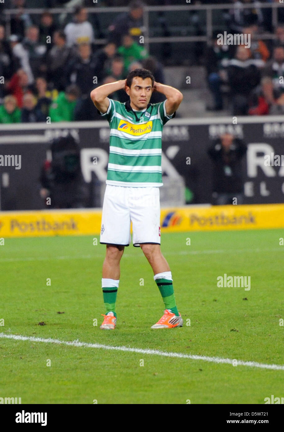 Moenchengladbach's Juan Arango is disappointed that he didn't scored ...