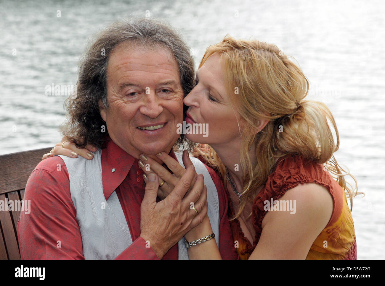 EXCLUSIVE: British pop singer Chris Andrews and his wife Alexandra pose ...