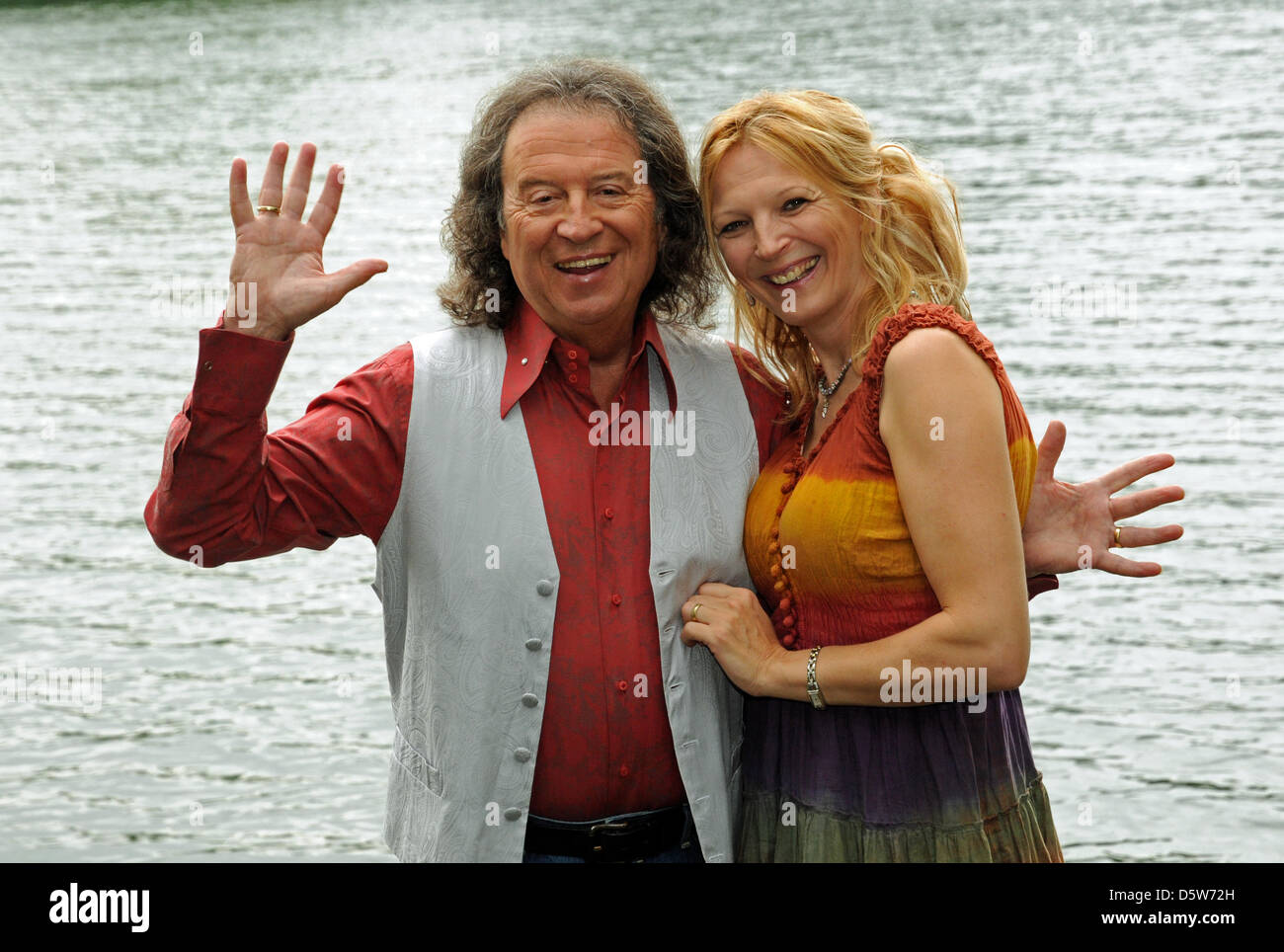 EXCLUSIVE: British pop singer Chris Andrews and his wife Alexandra pose ...