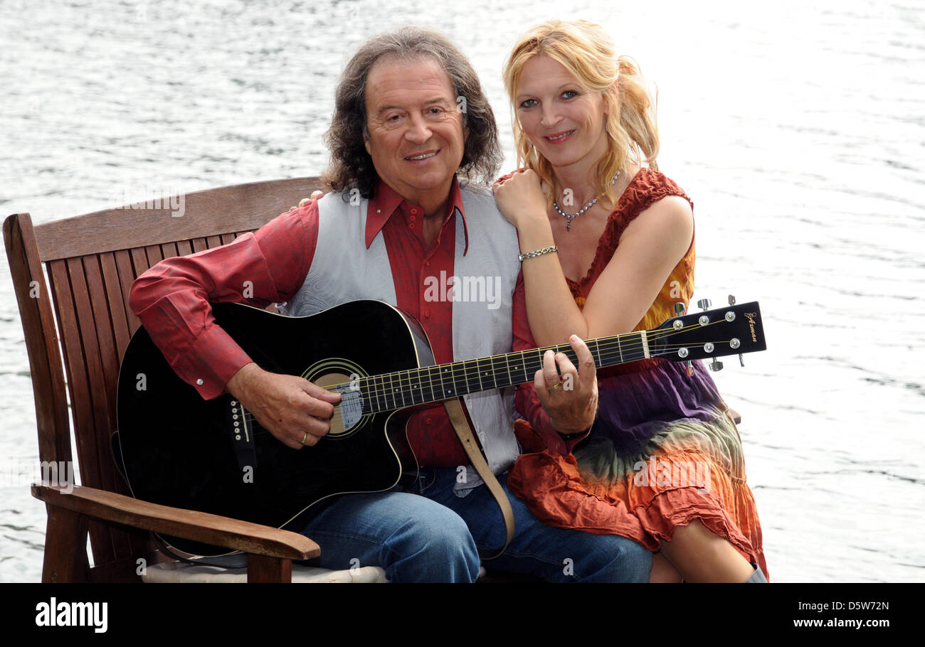 EXCLUSIVE: British pop singer Chris Andrews and his wife Alexandra pose ...