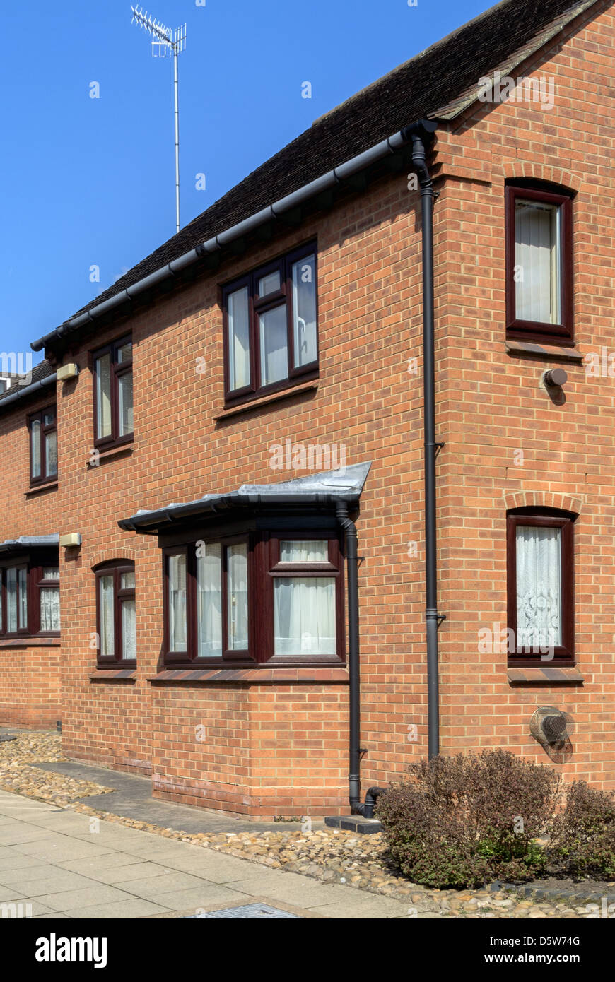 housing homes property - brick built houses in an english town Stock ...