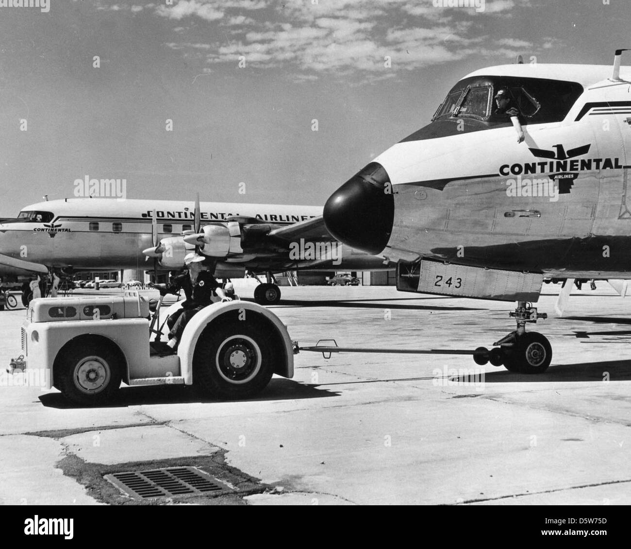 Vickers "Viscount" of Continental Airlines Stock Photo - Alamy