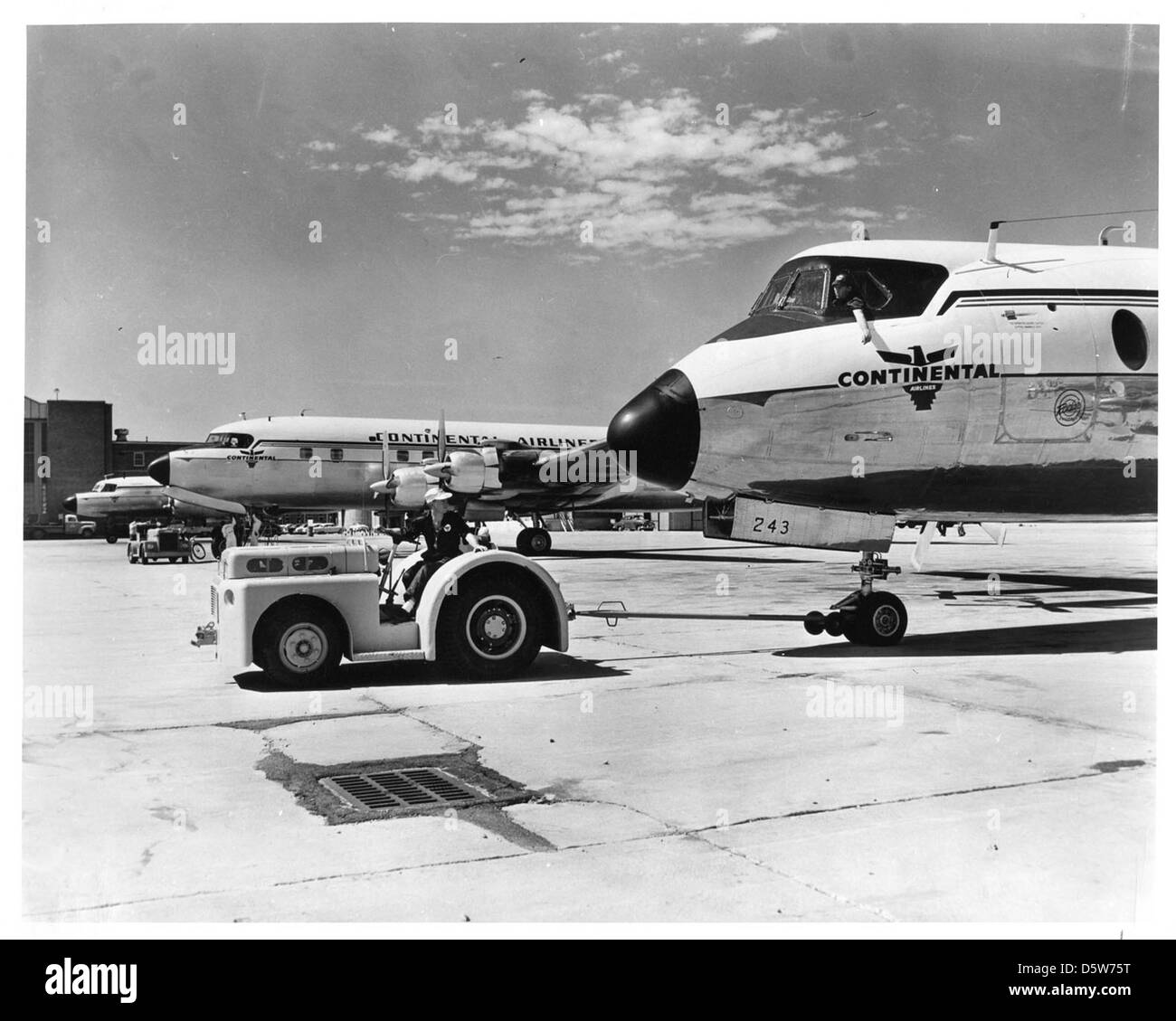 Vickers "Viscount" of Continental Airlines Stock Photo - Alamy