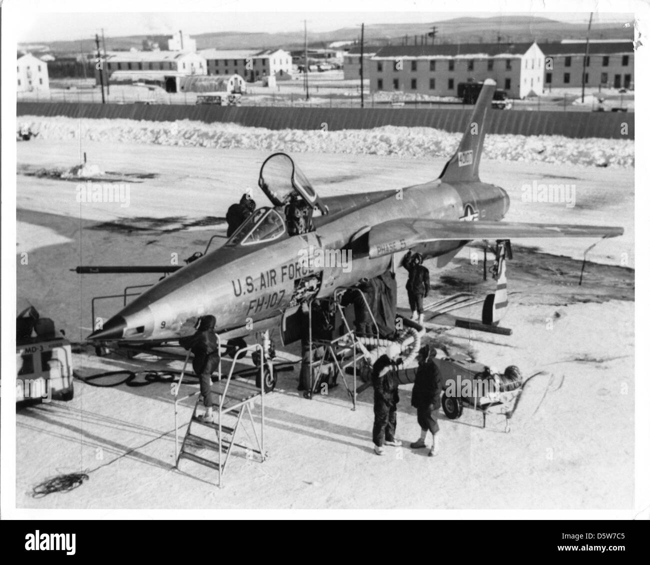 Republic F-105B-5-RE "Thunderchief Stock Photo - Alamy