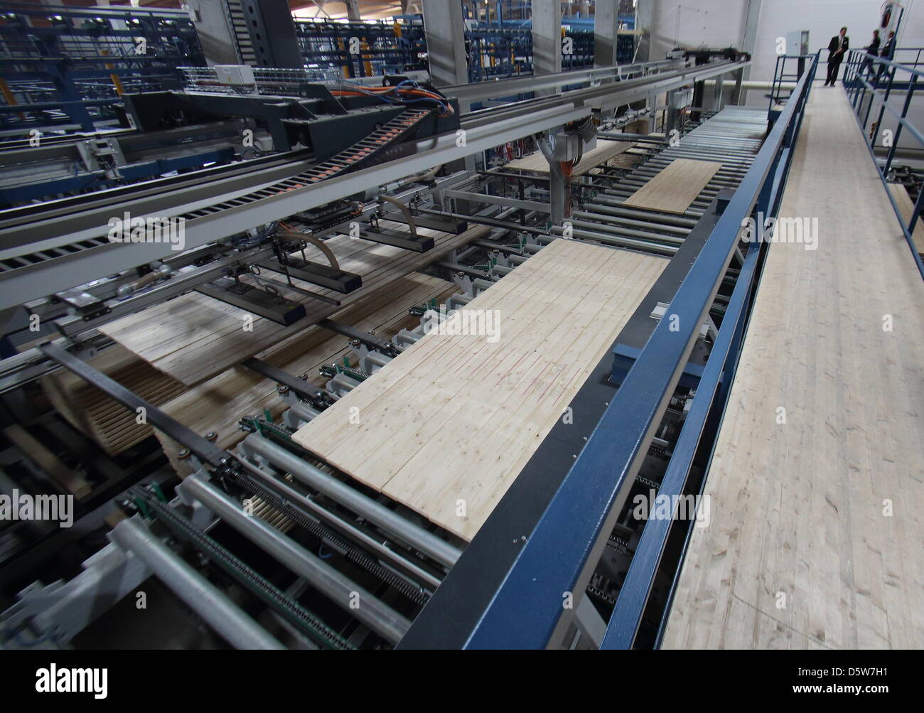 Modern production facilities for wood processing are pictured in ...